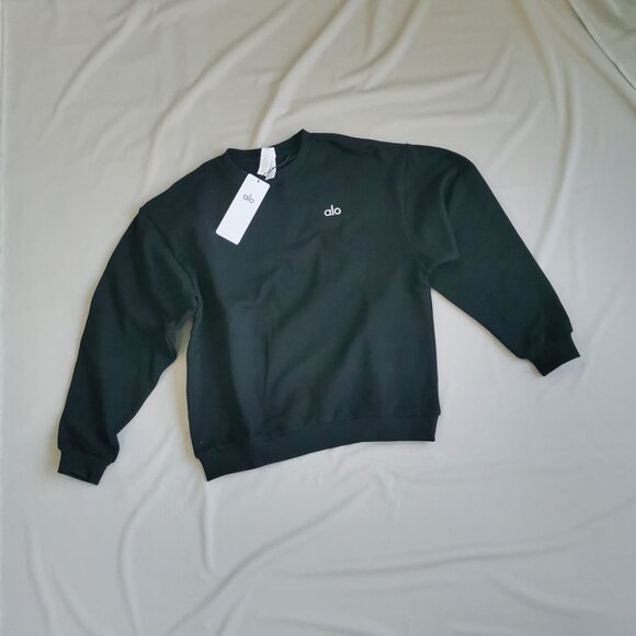 ALO Yoga | Tops | Nwt Alo Yoga Crew Neck Pullover Black Size S | Poshmark